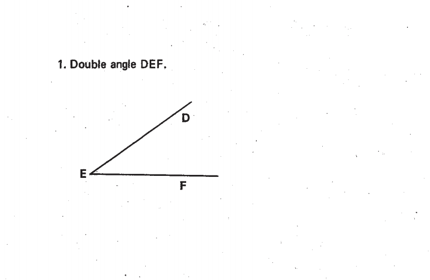 Solved 1. Double angle DEF. D E F | Chegg.com