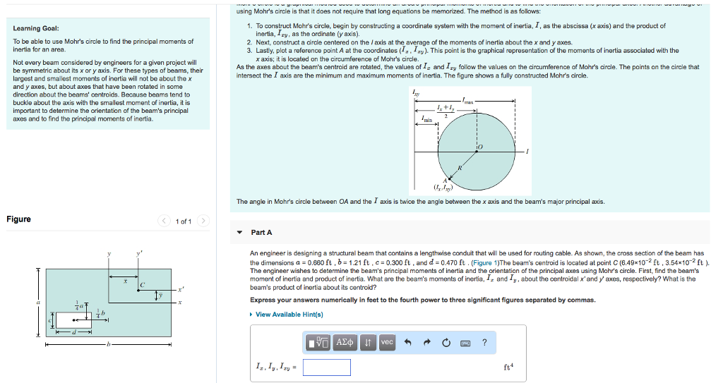 Solved using Mohr's circle is that it does not require that | Chegg.com