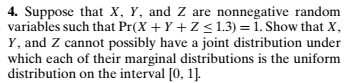 Solved 4. Suppose that X,Y, and Z are nonnegative random | Chegg.com