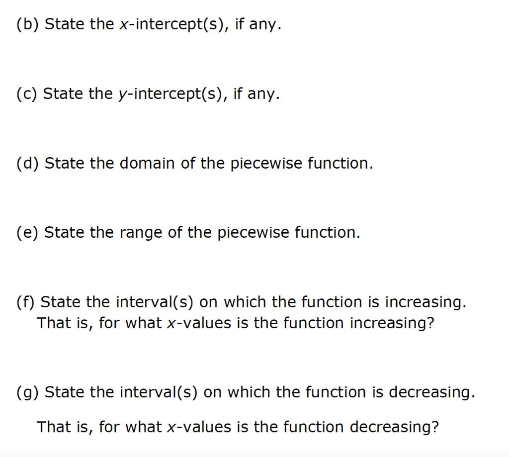 Solved Consider the graph of the piecewise function y = f(x) | Chegg.com