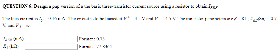 Solved QUESTION 7: A Wilson current source circuit is shown | Chegg.com