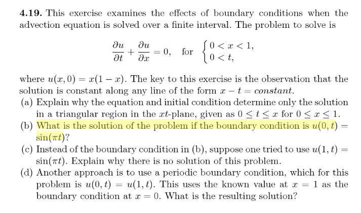 Solved 4.19. This exercise examines the effects of boundary | Chegg.com