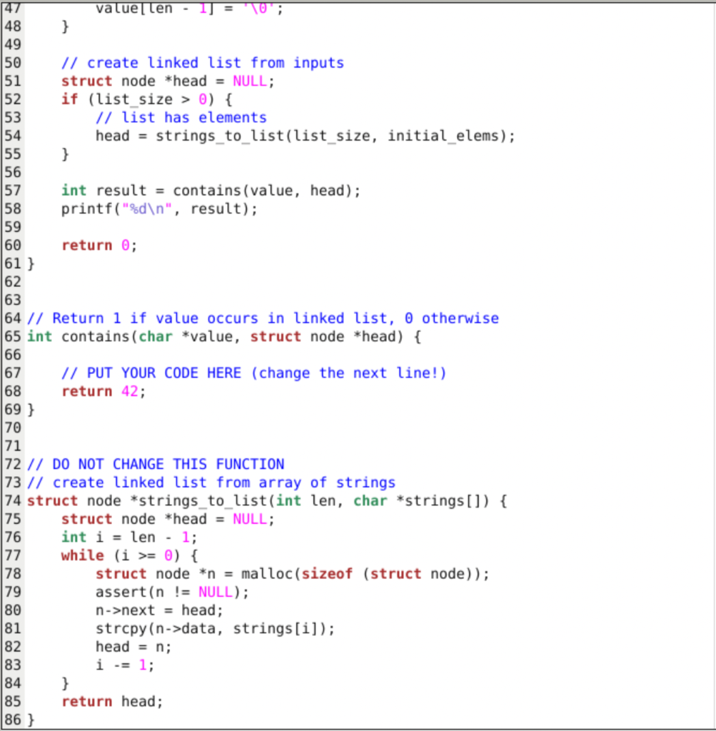 Solved Your Task Is To Add Code To This Function In Chegg