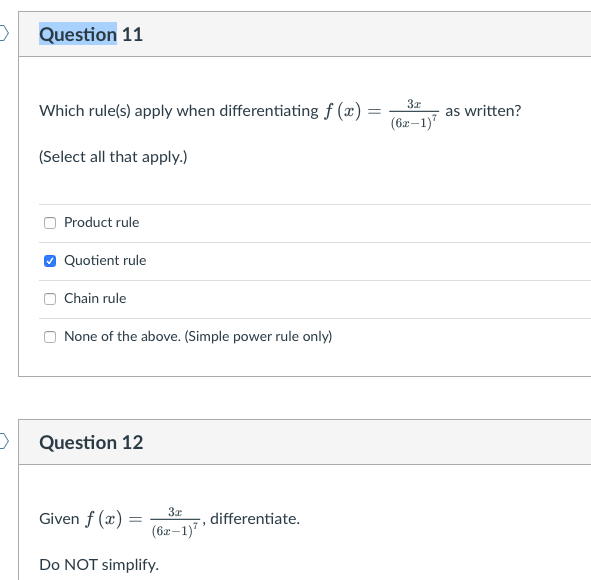 Solved > Question 11 Which rule(s) apply when | Chegg.com