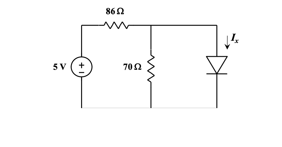 Solved Determine The Current Ix For The Diode Circuit Below