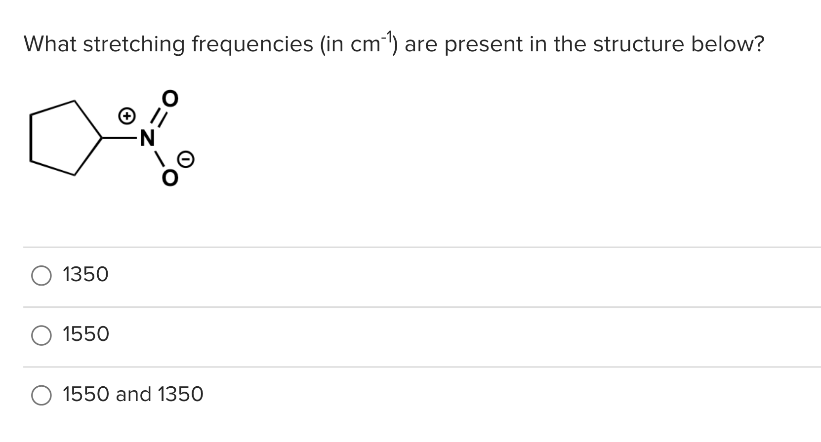 Solved What Stretching Frequencies In Cm−1 Are Present In
