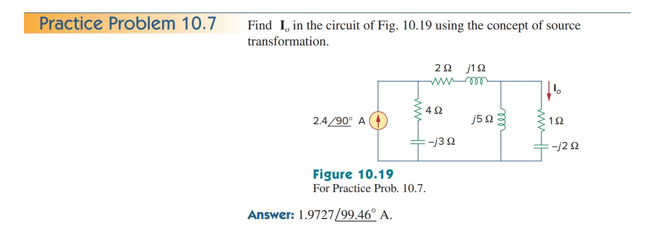 Solved Practice Problem 10.8 Find the Thevenin equivalent at | Chegg.com