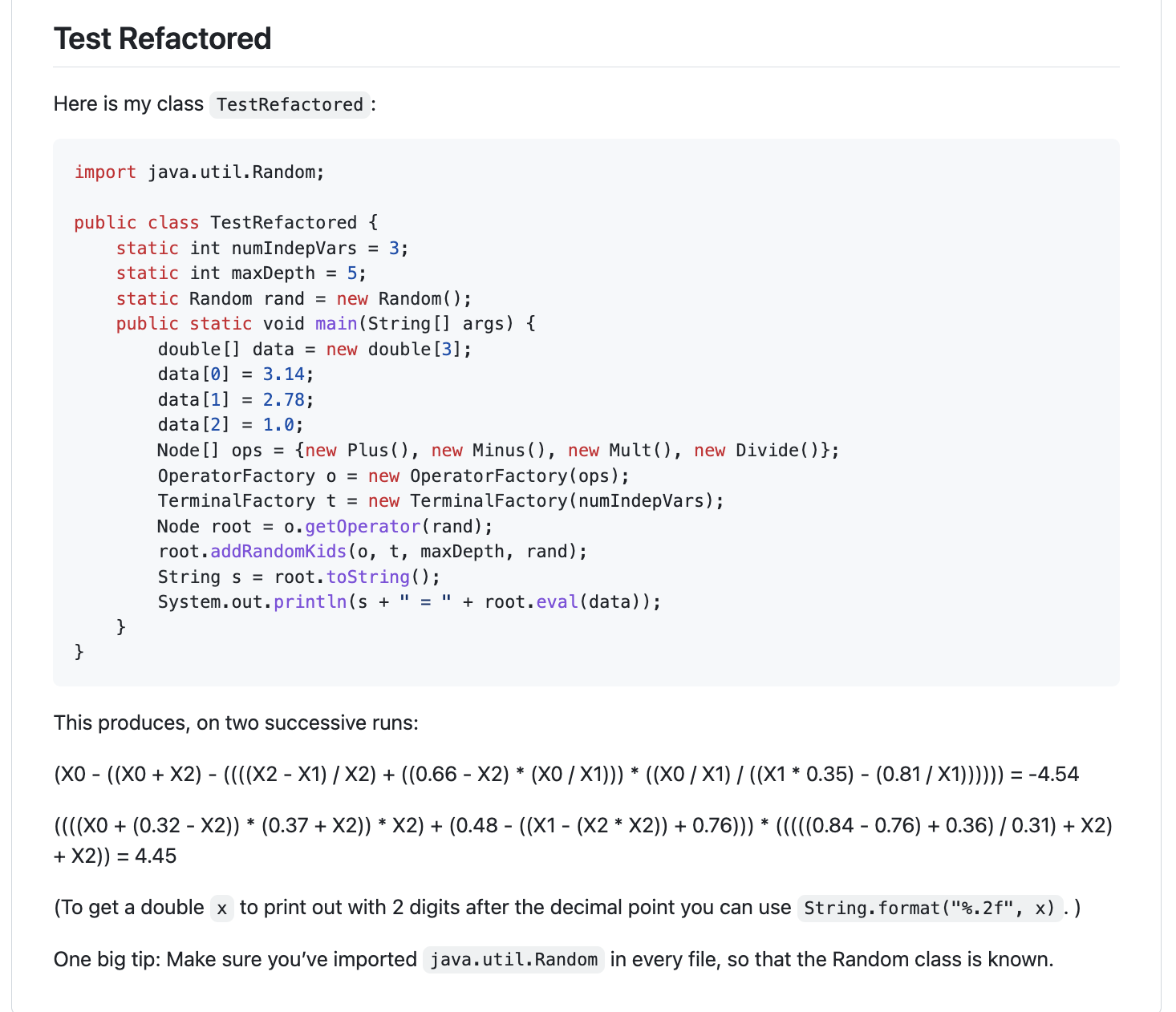 Solved 2 Homework 7 - Refactoring Expression Building We are | Chegg.com