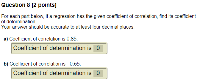 Solved Question 8 [2 points] For each part below, if a | Chegg.com