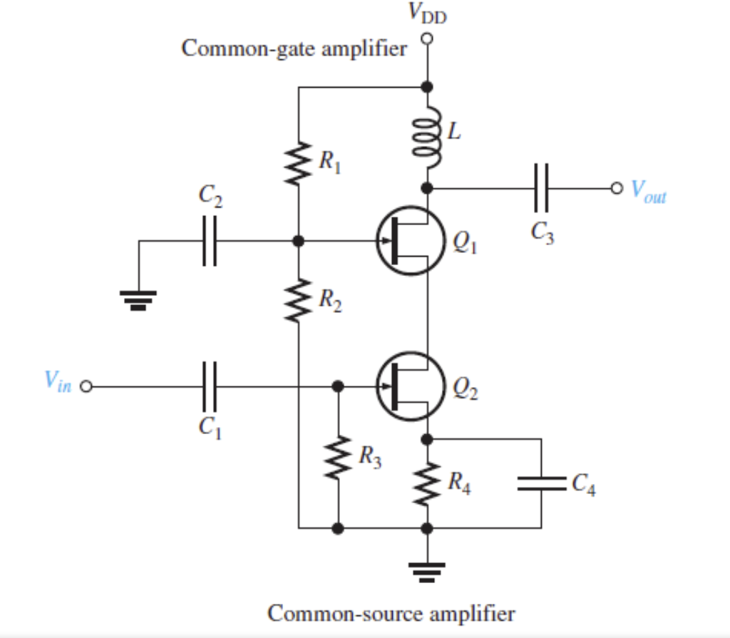 Solved For a cascode amplifier like shown in the Figure | Chegg.com