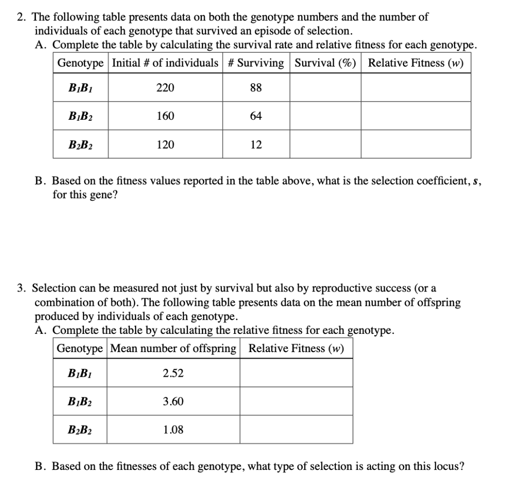 Solved Population Genetics Homework Be Sure To Show Your