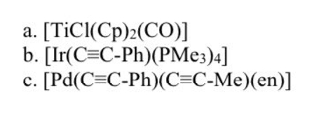 Solved Draw the chemical structure from the complex given. | Chegg.com
