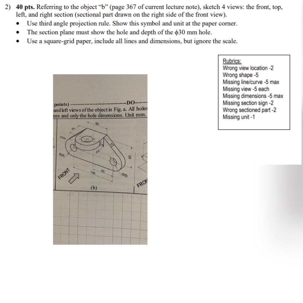 Solved 2) 40 pts. Referring to the object “b” (page 367 of | Chegg.com