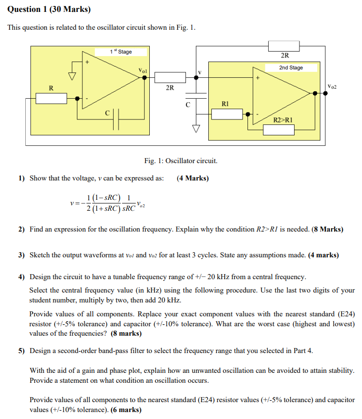 Question 1 (30 Marks) This question is related to the | Chegg.com