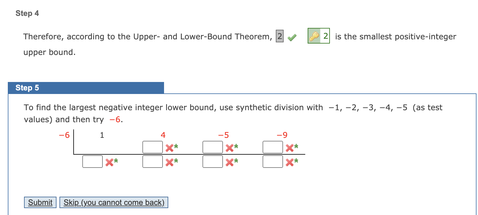 Solved Step 4 Therefore, according to the Upper- and | Chegg.com