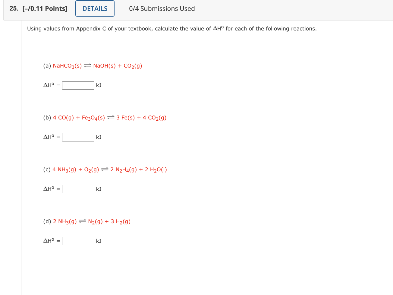 sing values from Appendix C of your textbook, | Chegg.com