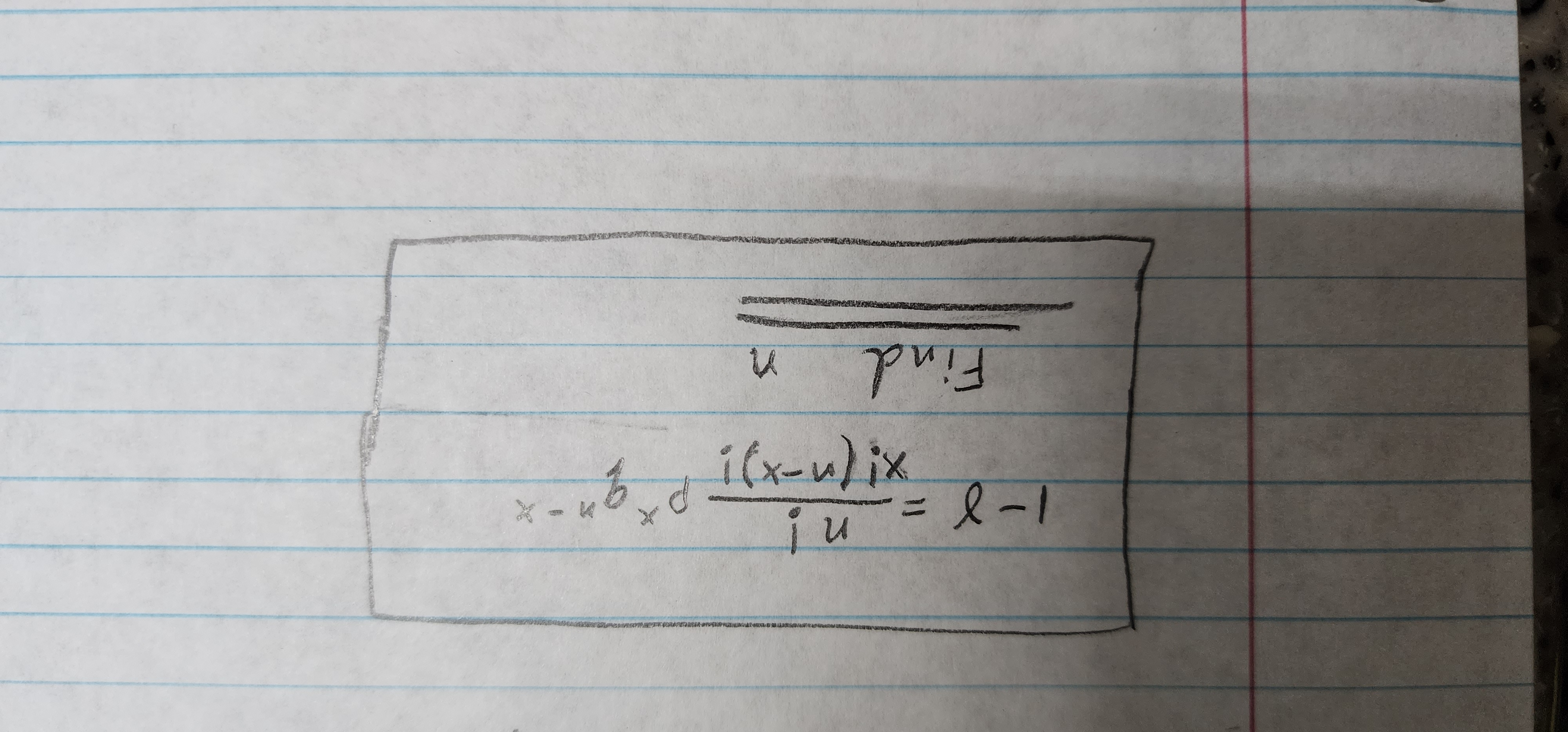 Solved 1−γ=x!(n−x)!n!pxqn−x | Chegg.com