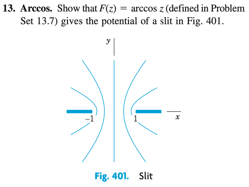 [Solved]: Arccos. Show that F(z)=arccosz (defined in Problem
