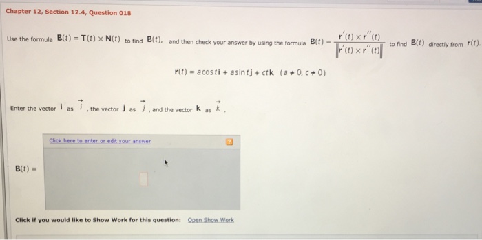 Solved Chapter 12, Section 12.4, Question 011 Find T (t) and | Chegg.com