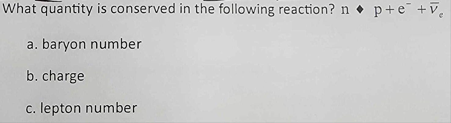 Solved What quantity is conserved in the following | Chegg.com