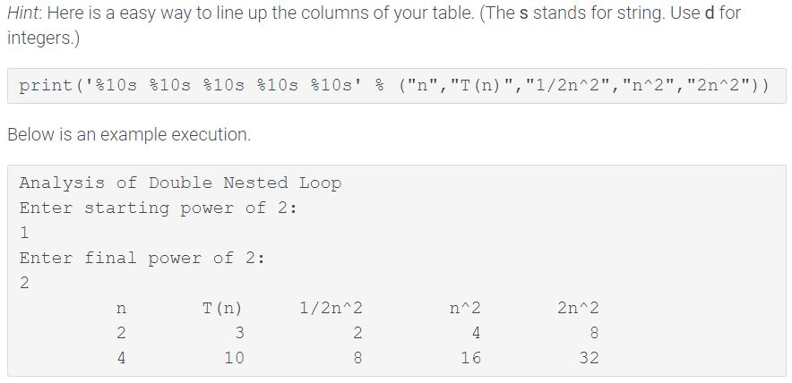 Solved 2.1 Experimental Analysis (Part 1) A very common loop | Chegg.com
