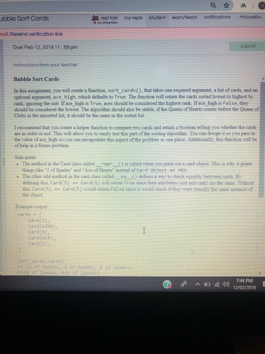 Solved HW3-P2- Please verify your export to repl repl | Chegg.com