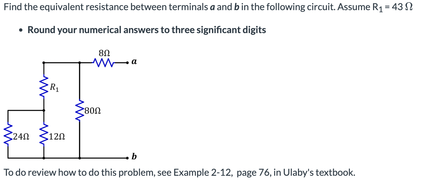 Solved Find the equivalent resistance between terminals a | Chegg.com