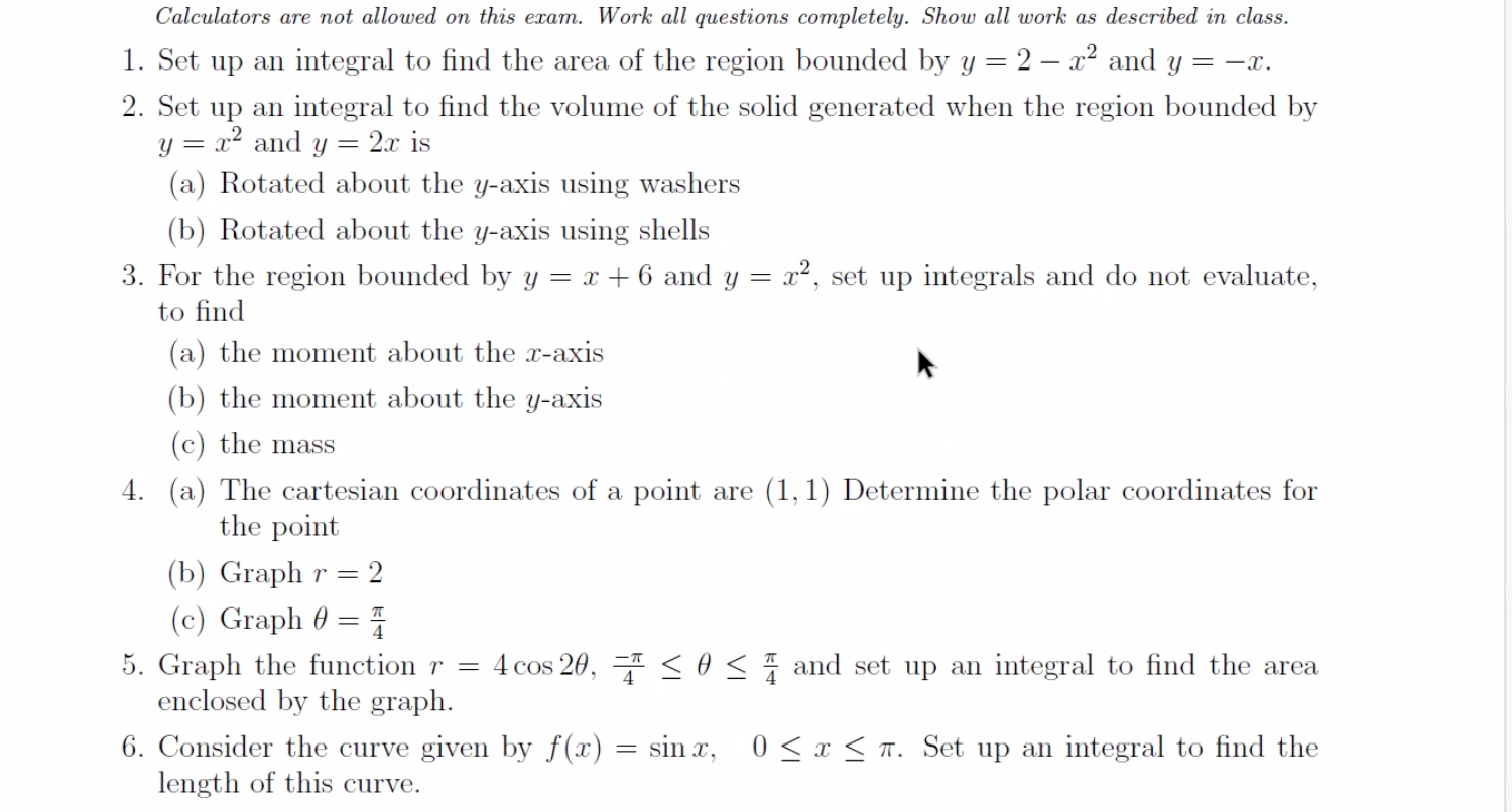 Solved Calculators are not allowed on this exam. Work all | Chegg.com