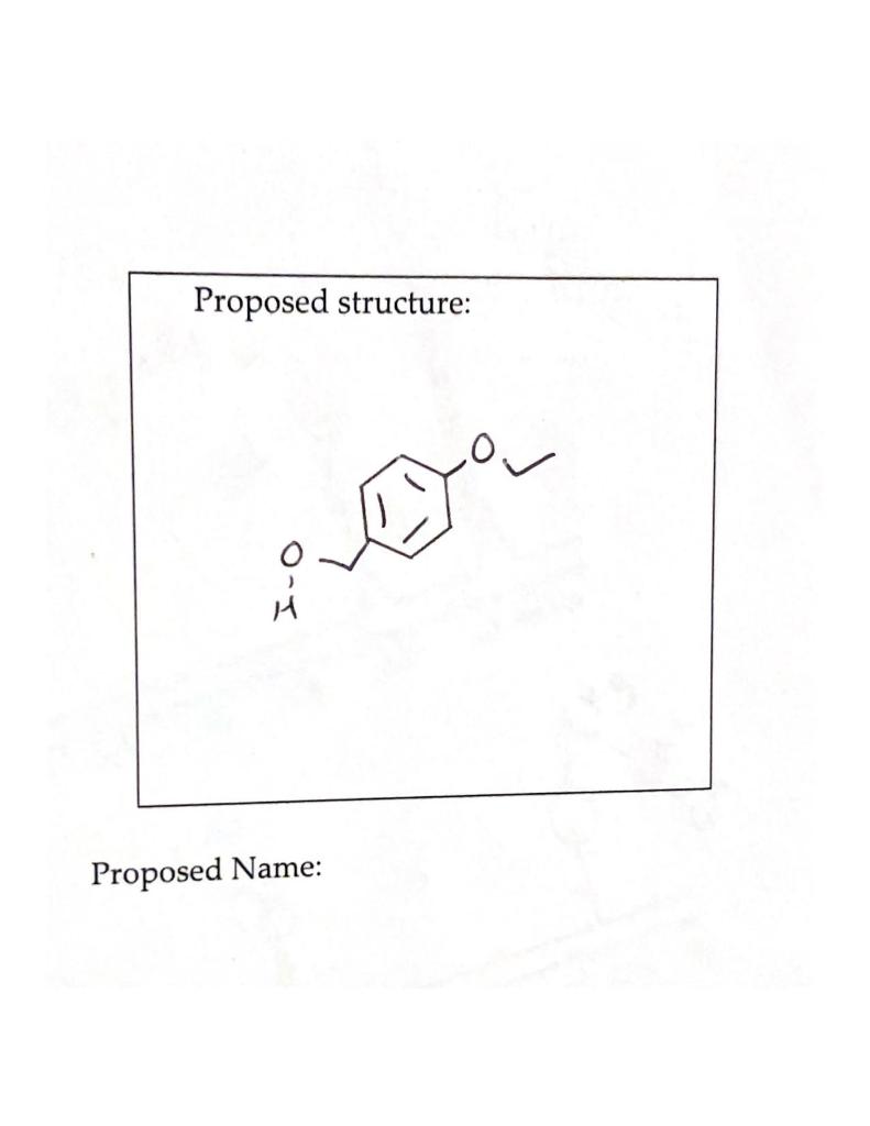 Solved Proposed structure: الم Proposed Name: | Chegg.com