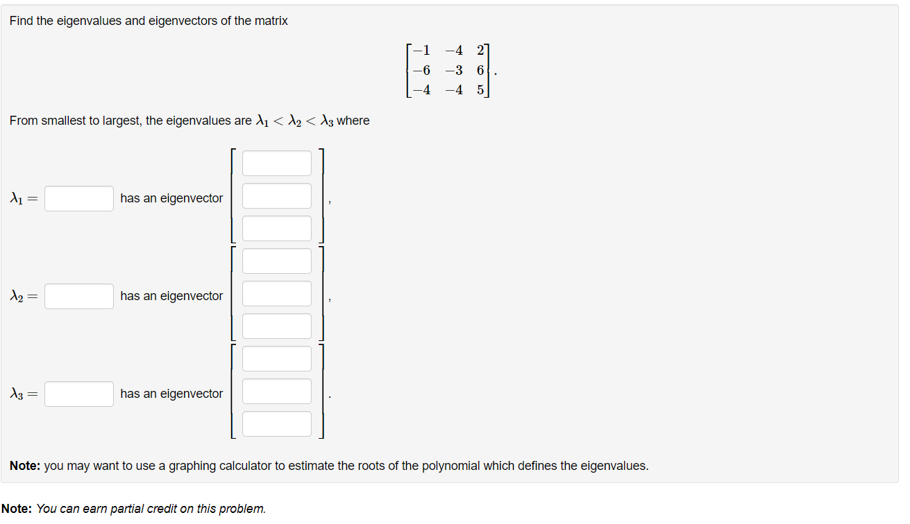 [solved] Find The Eigenvalues And Eigenvectors Of The Matr