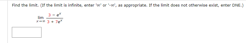 Solved Find the limit. (If the limit is infinite, enter | Chegg.com