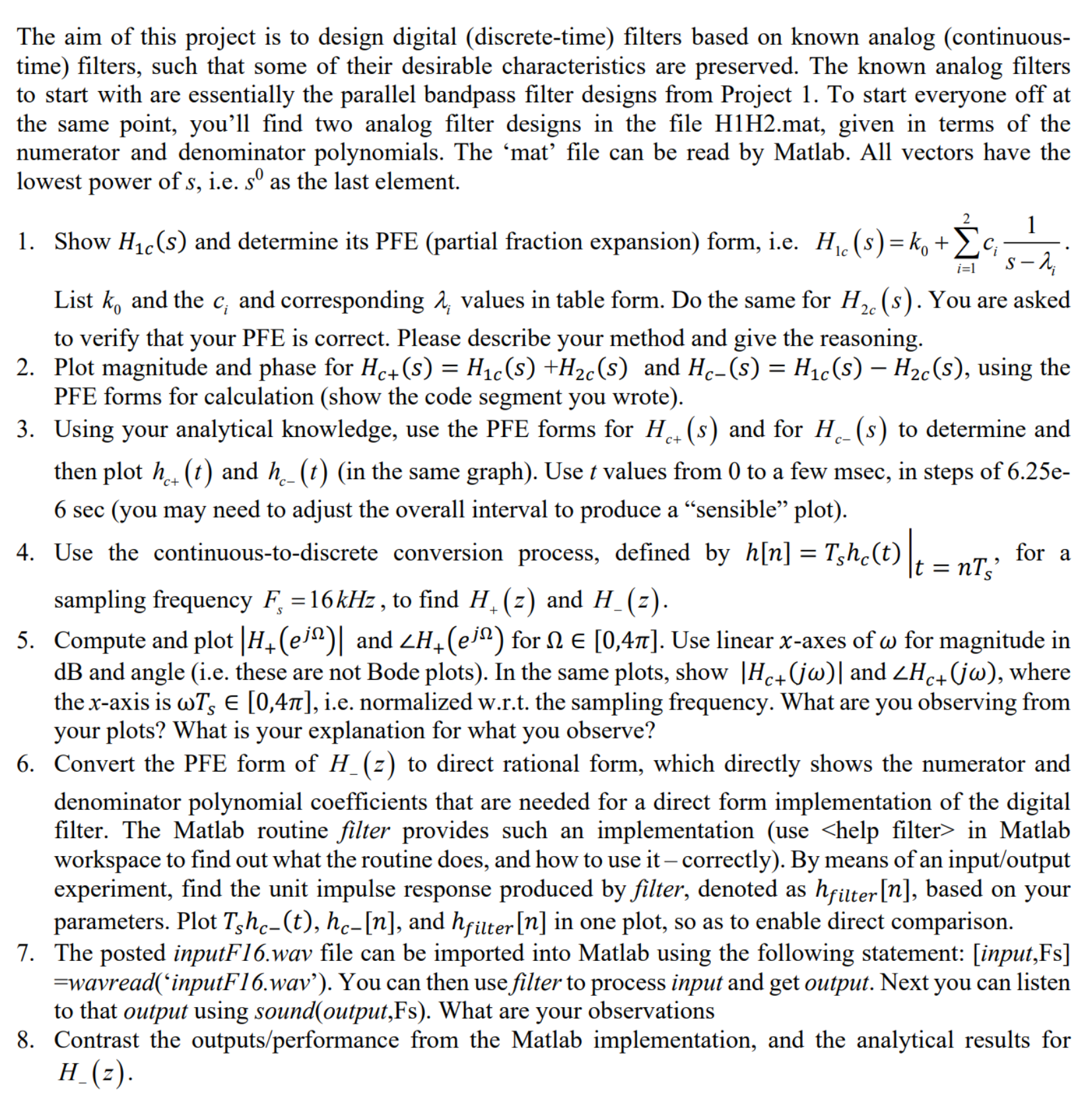 Solved The aim of this project is to design digital | Chegg.com