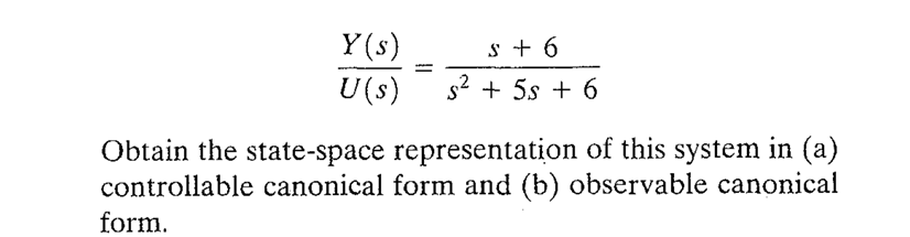 Solved U S Y S S2 5s 6s 6 Obtain The State Space