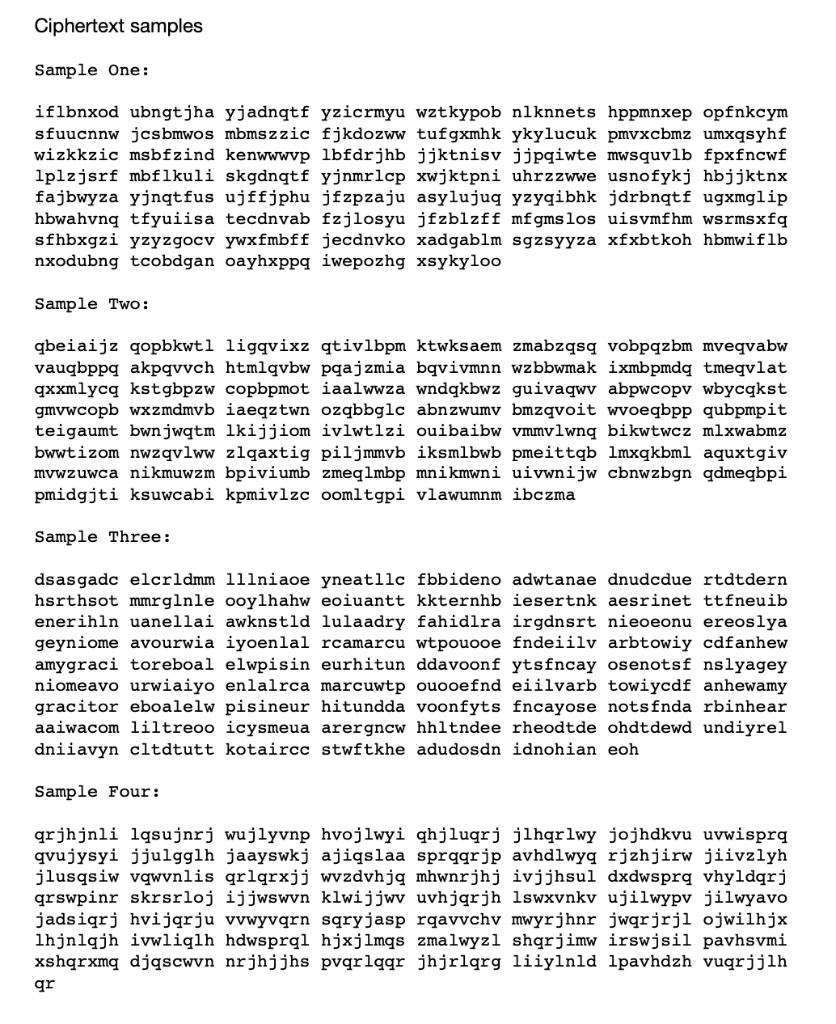 Solved 1. Choose 10 six-letter English words, and compute | Chegg.com