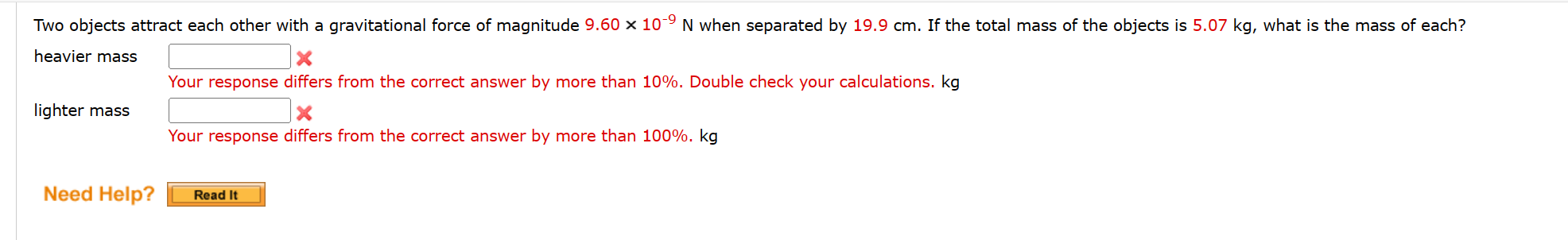 Solved heavier mass Your response differs from the correct | Chegg.com