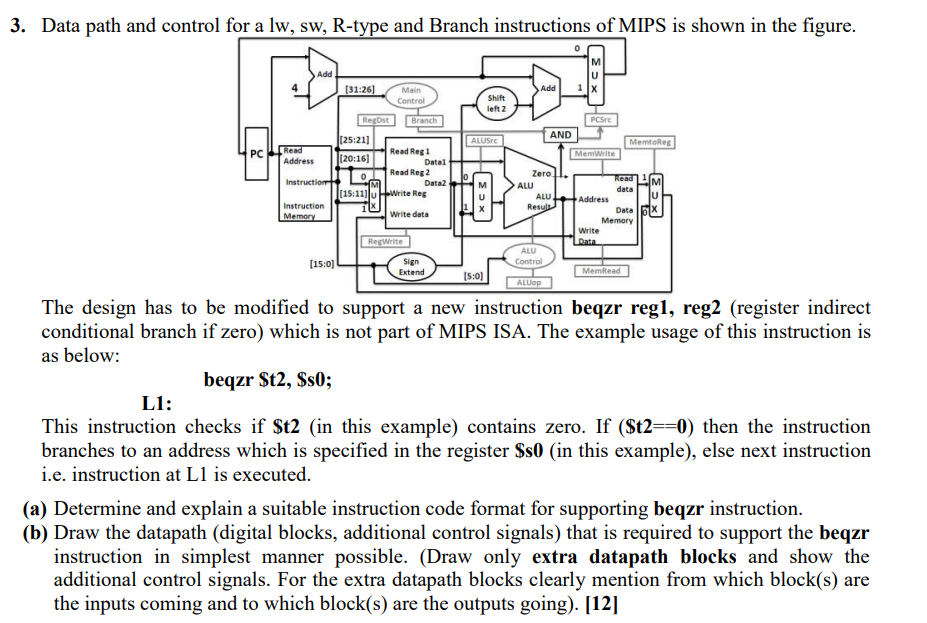 Solved The design has to be modified to support a new | Chegg.com