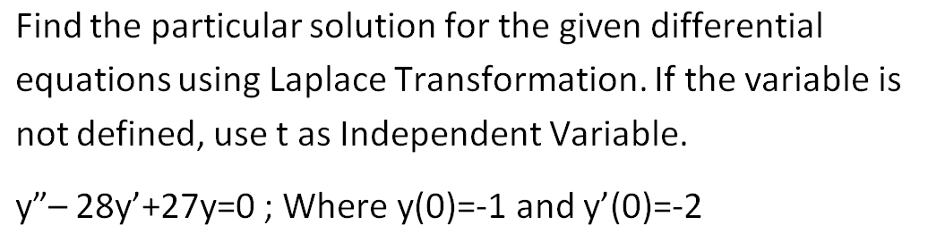 Solved Applications of Laplace Transforms and Inverse | Chegg.com