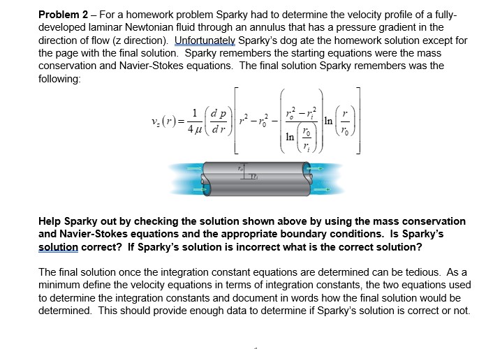 Solved Problem 2 - ﻿For a homework problem Sparky had to | Chegg.com