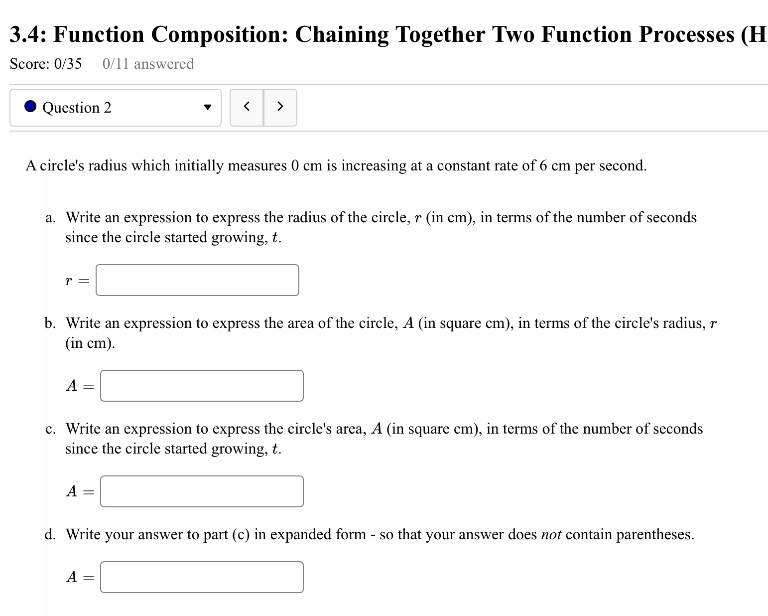 Solved 3.4: Function Composition: Chaining Together Two | Chegg.com