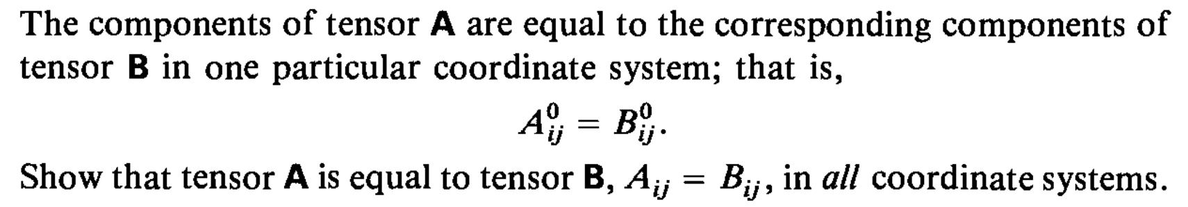 Solved The components of tensor A are equal to the | Chegg.com