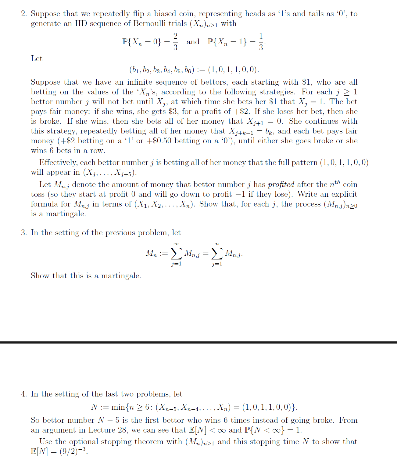 Solved 2. Suppose that we repeatedly flip a biased coin, | Chegg.com