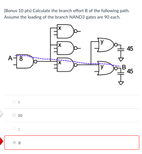 Solved (Bonus 10 pts) Calculate the branch effort B of the | Chegg.com