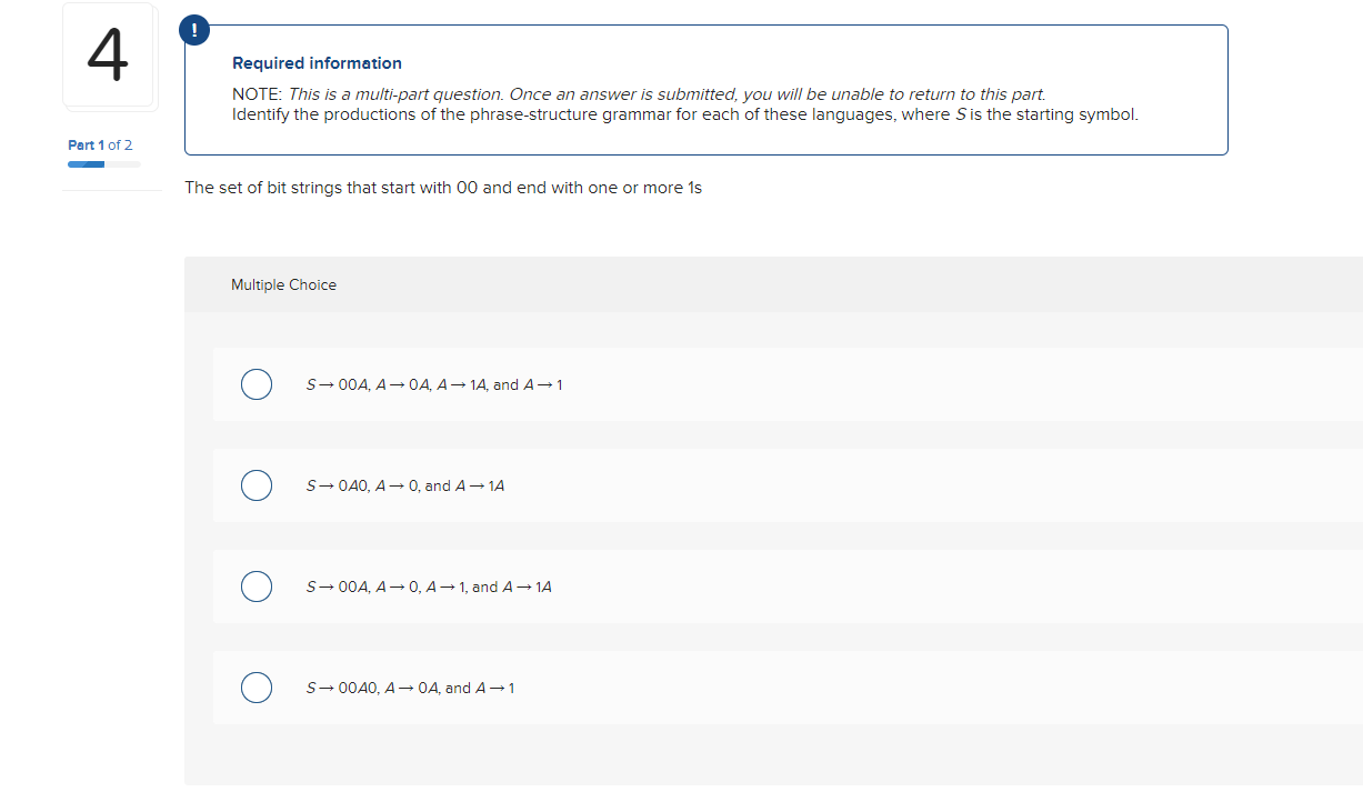 Solved Required information NOTE: This is a multi-part | Chegg.com