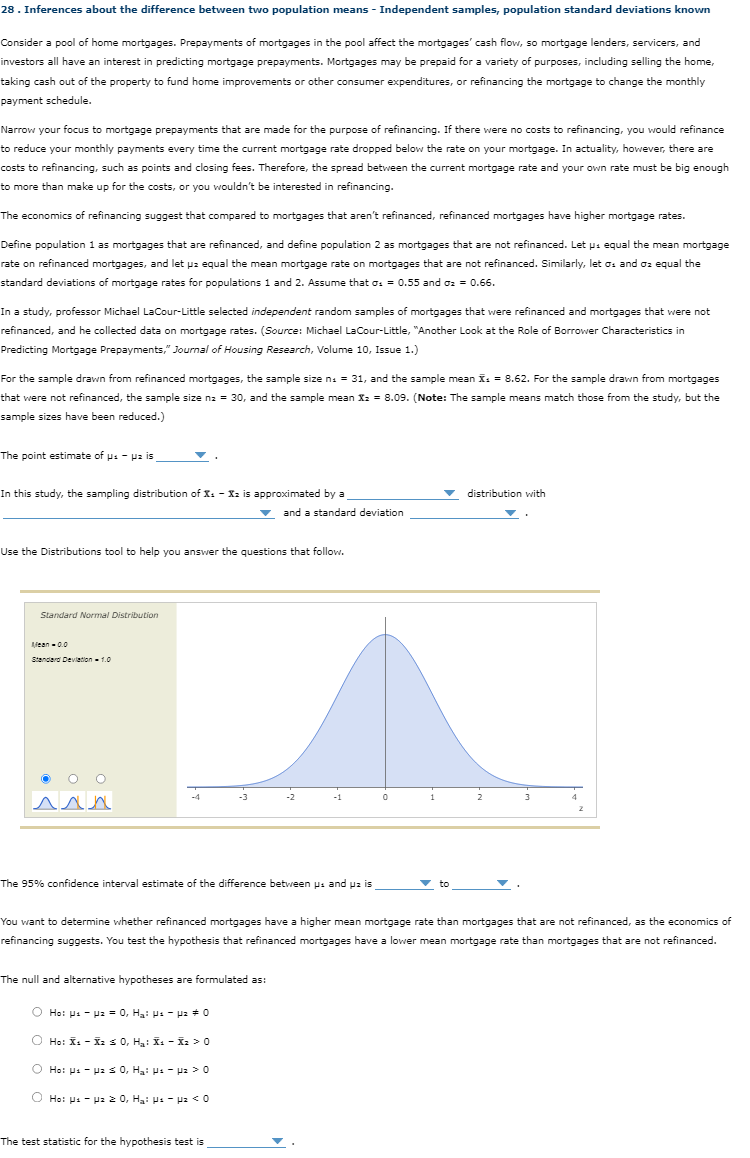 Solved 28. Inferences about the difference between two | Chegg.com