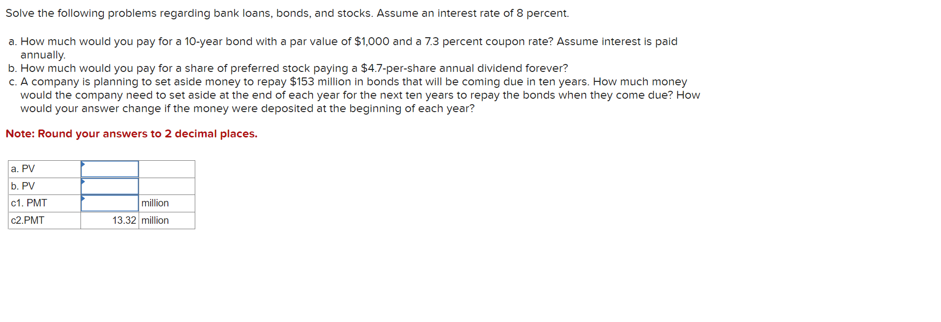 Solved Solve the following problems regarding bank loans, | Chegg.com