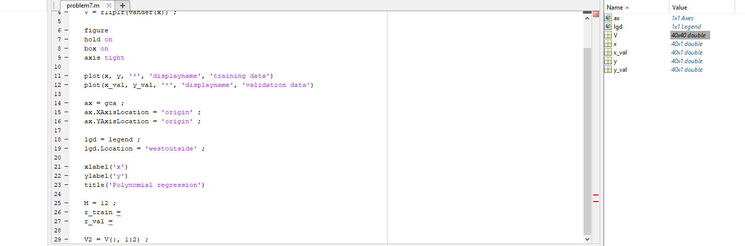 How to do 7.3 (parts a, b, and c) in MATLAB? I am | Chegg.com