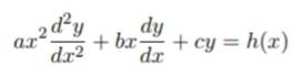 Solved -Differential equations problem Cauchy-Euler | Chegg.com