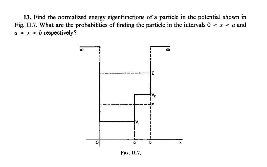 Solved 13. Find the normalized energy eigenfunctions of a | Chegg.com