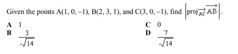 Solved Given the points A(1,0,-1),B(2,3,1), ﻿and C(3,0,-1), | Chegg.com