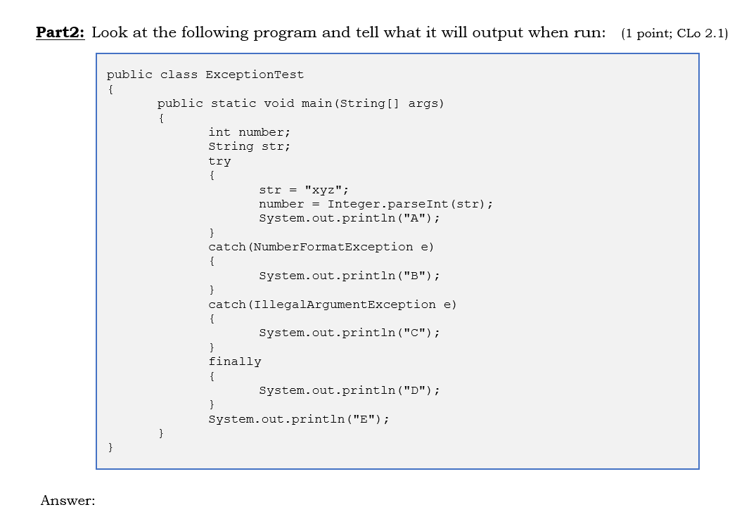 Solved Part2: Look at the following program and tell what it | Chegg.com